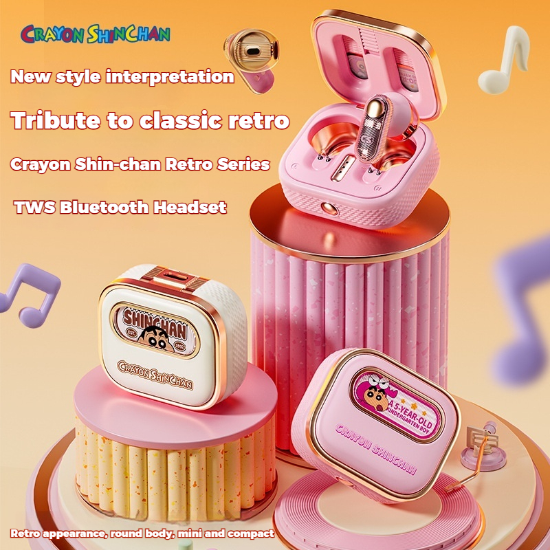 Crayon Shin-Chan Retro TWS Bluetooth Headset True Wireless Half-In-Ear ...