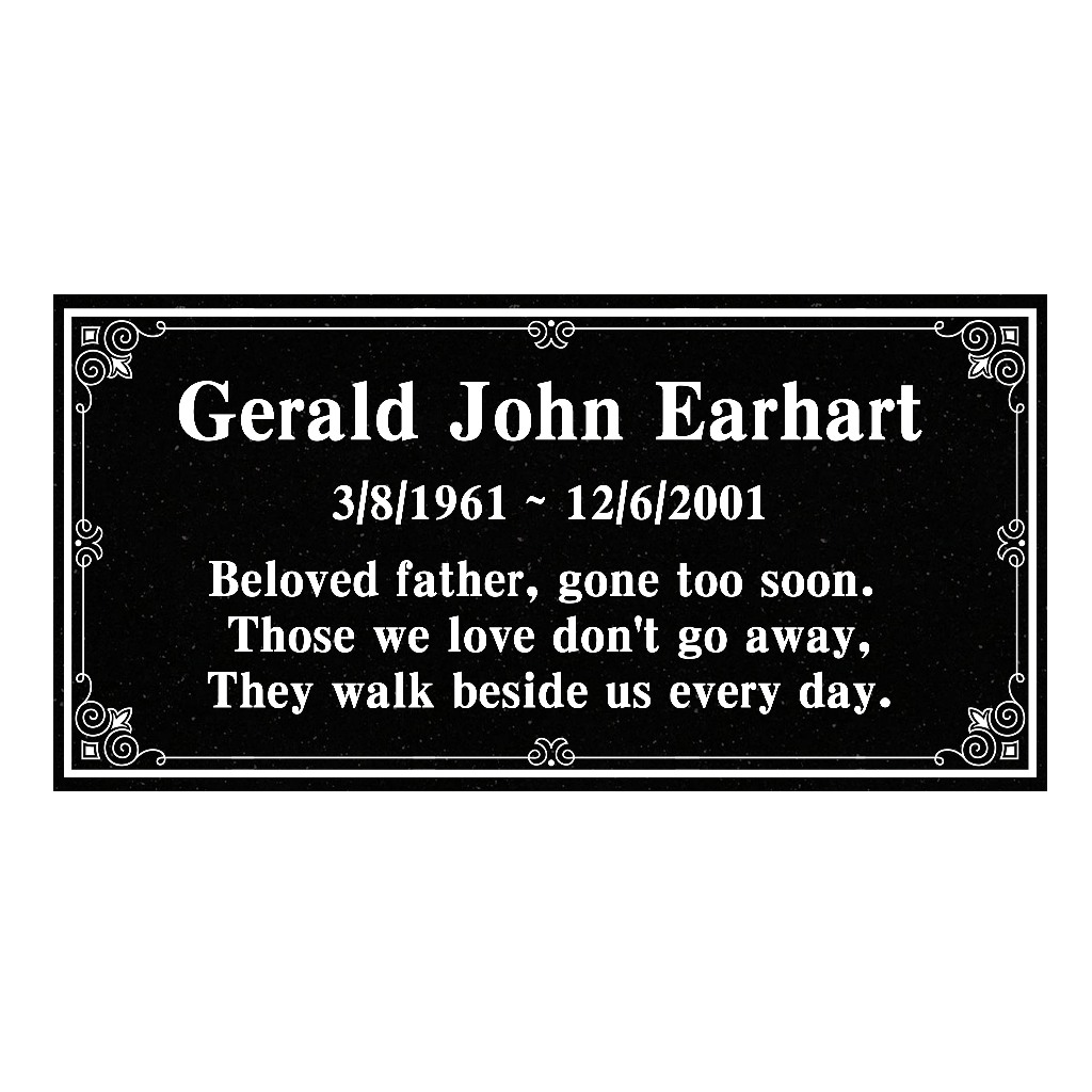 Tanda Kubur Human Tombstone Plate Customized Memorial Stone Grave ...