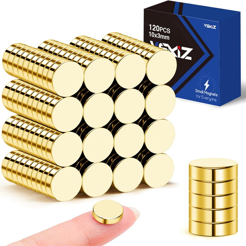 Gold Fridge Magnets, Small Rare Earth Magnets Tiny Neodymium Office ...