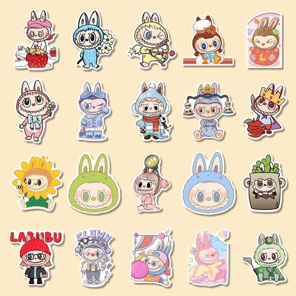 160 Labubu cartoon cute Labubu stickers 2 Yuan mobile phone bubble ...