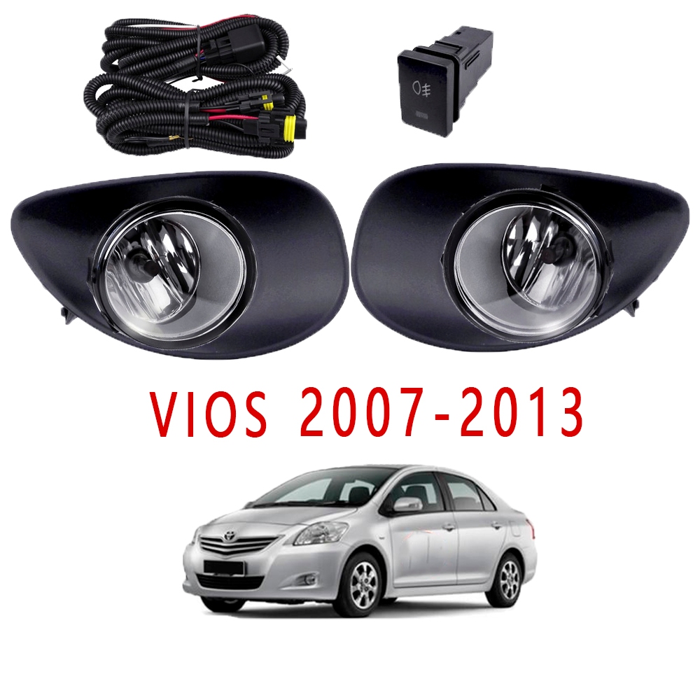 VIOS Fog lamp Lights Halogen Lamps for Toyota Vios 2007-2013 with ...