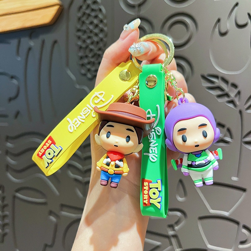 Cartoon Toy Story Keychain Buzz Lightyear Doll Cute Three Eyed Boy ...