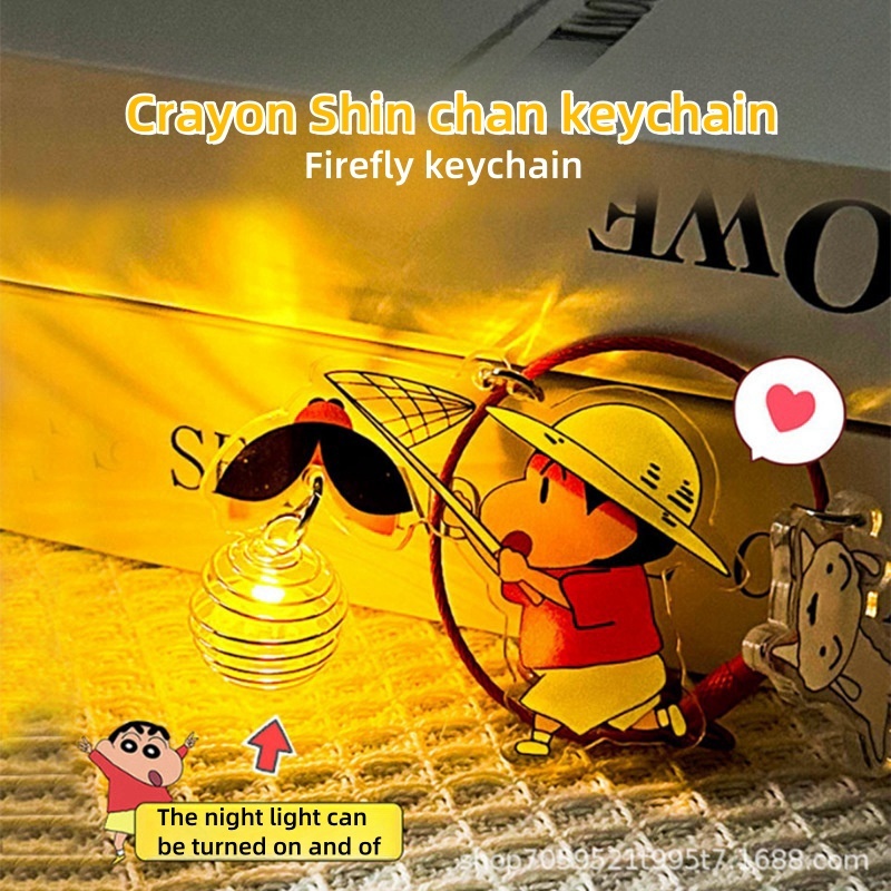 Crayon Shin-Chan Acrylic Keychain Luminous Firefly Pendant SP036 ...