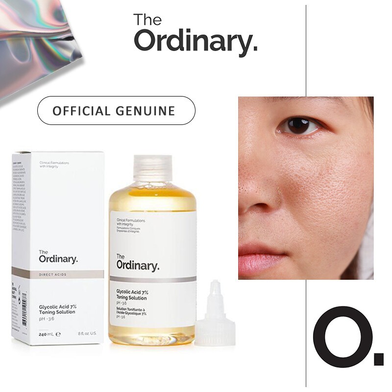 The Ordinary Toner with 7% Glycolic Acid to Clear Acne and Pimple Marks ...
