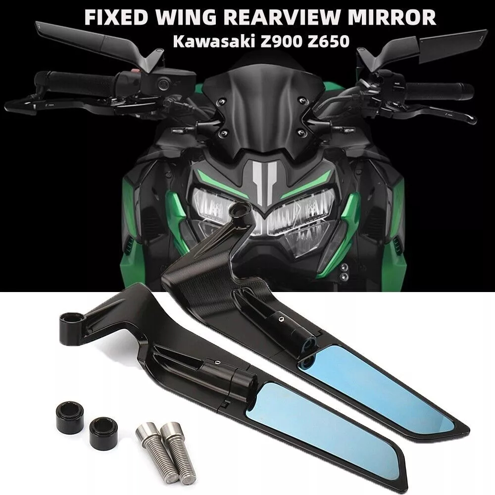 Motorcycle Stealth Winglets Mirror Rearview Mirror Adjustable Mirrors ...