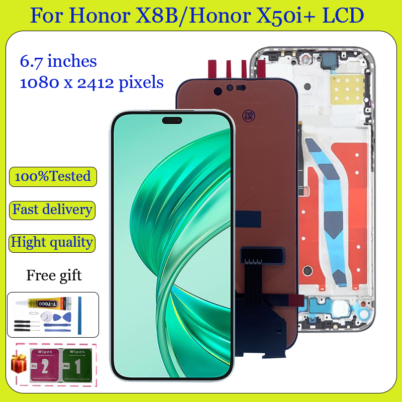 Original For Honor X8A X8B X50i+ X8C LCD Display Touch Screen Digitizer ...