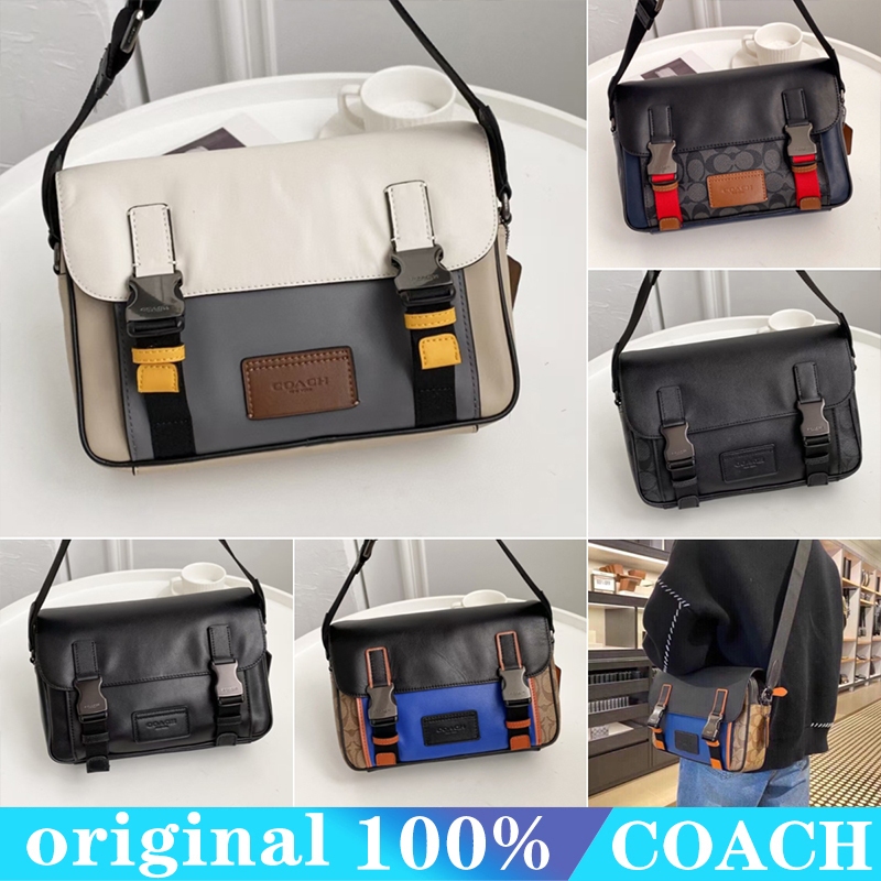Coach men's fashion shoulder bag mass postman bag fashion sling bag ...