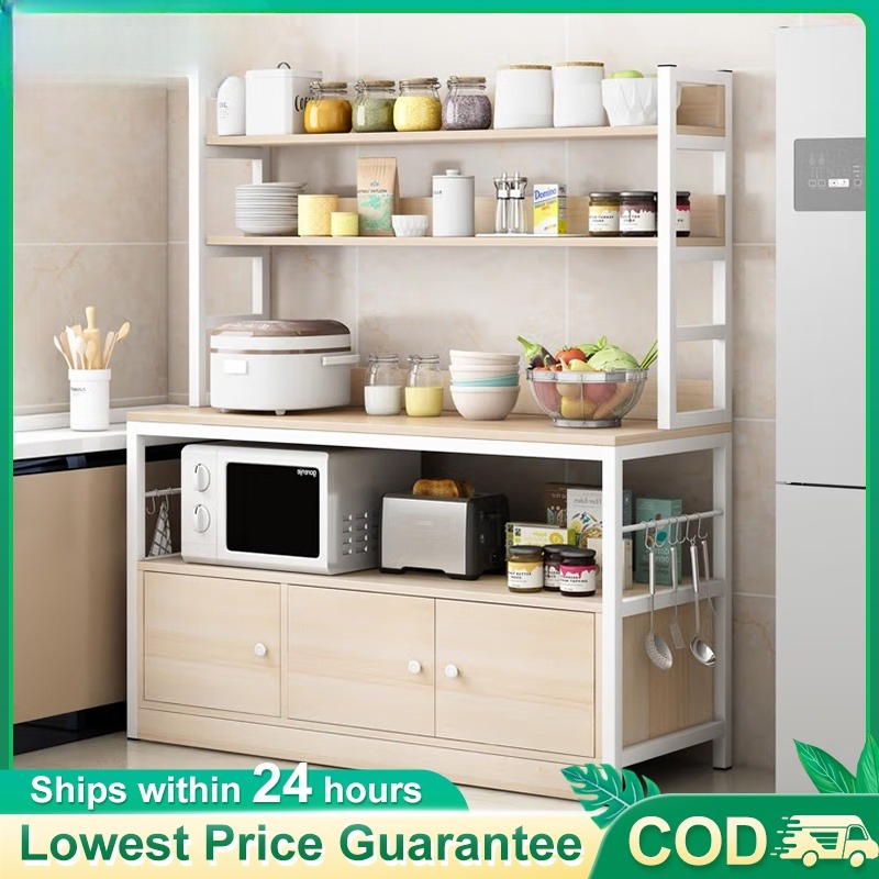 MOK Kitchen Cabinet Rack 100*35*158CM Kitchen Storage Rack Utility ...