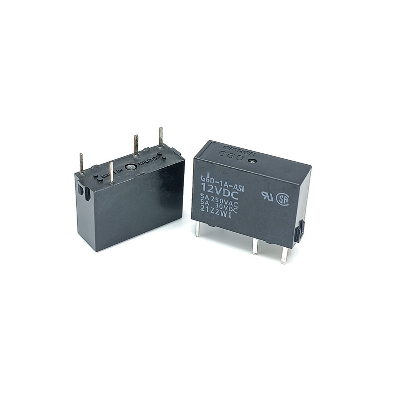 Power Relay G6D-1A-ASI-5 12 24VDC 5v 12v 24v 5A 4 Pin Relay | Shopee ...