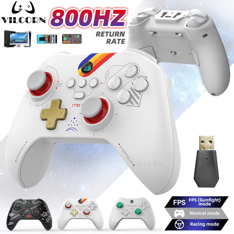 Wireless Gamepad 800Hz Return Rate 3 Mode FPS Gaming Controller for PC ...