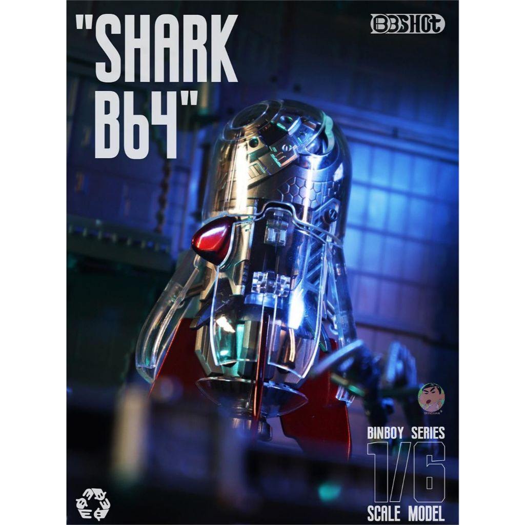 BIN BOY SHARK B64 MECHRNICAL SHARK BOMB Model Kit | Shopee Malaysia