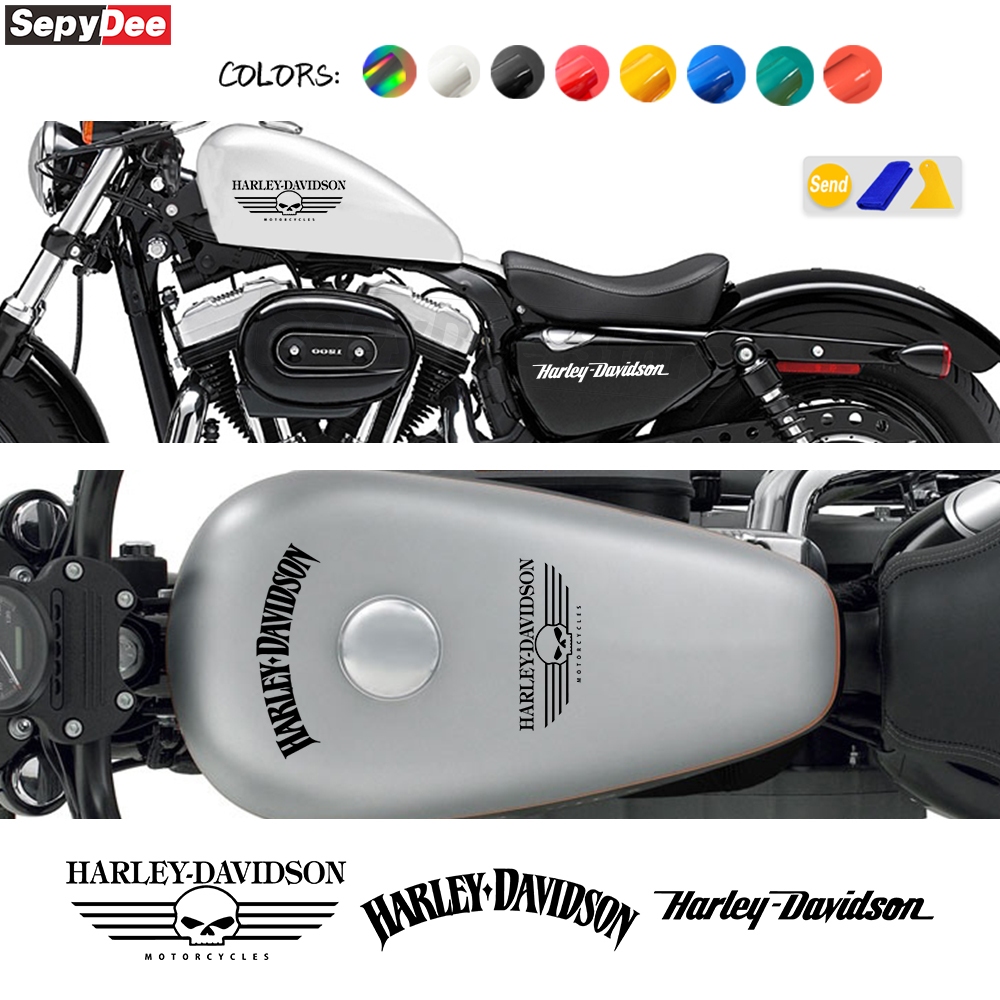 Harley Davidson Motorcycle Sticker Skull Totem Motorcycle Sports Tank ...