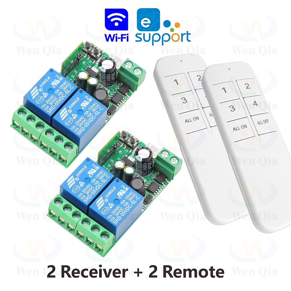 Ewelink Switch WiFi RF Remote Control Switch DC 7V 12V 24V 48V 2CH Timing Relay Receiver for ...