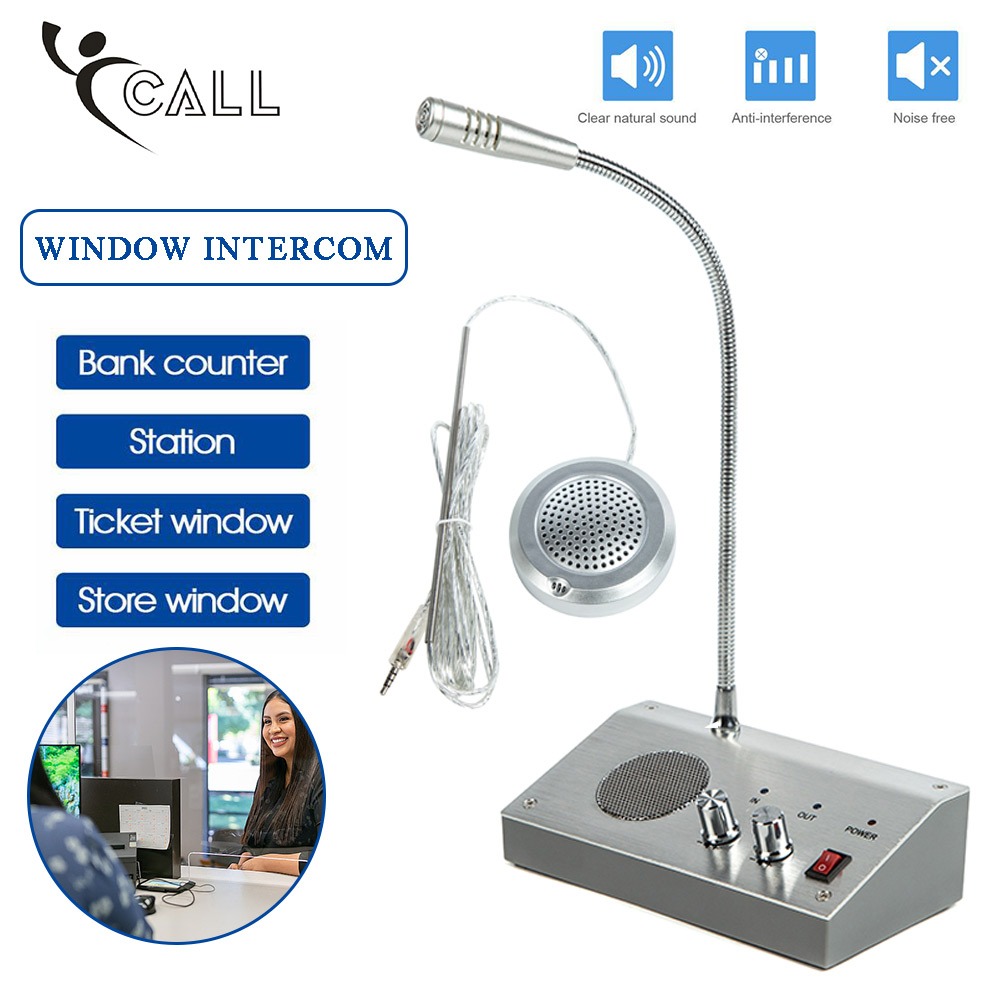 Window Speaker Mic Drive Thru Intercom System Speak-Thru Dual Way ...