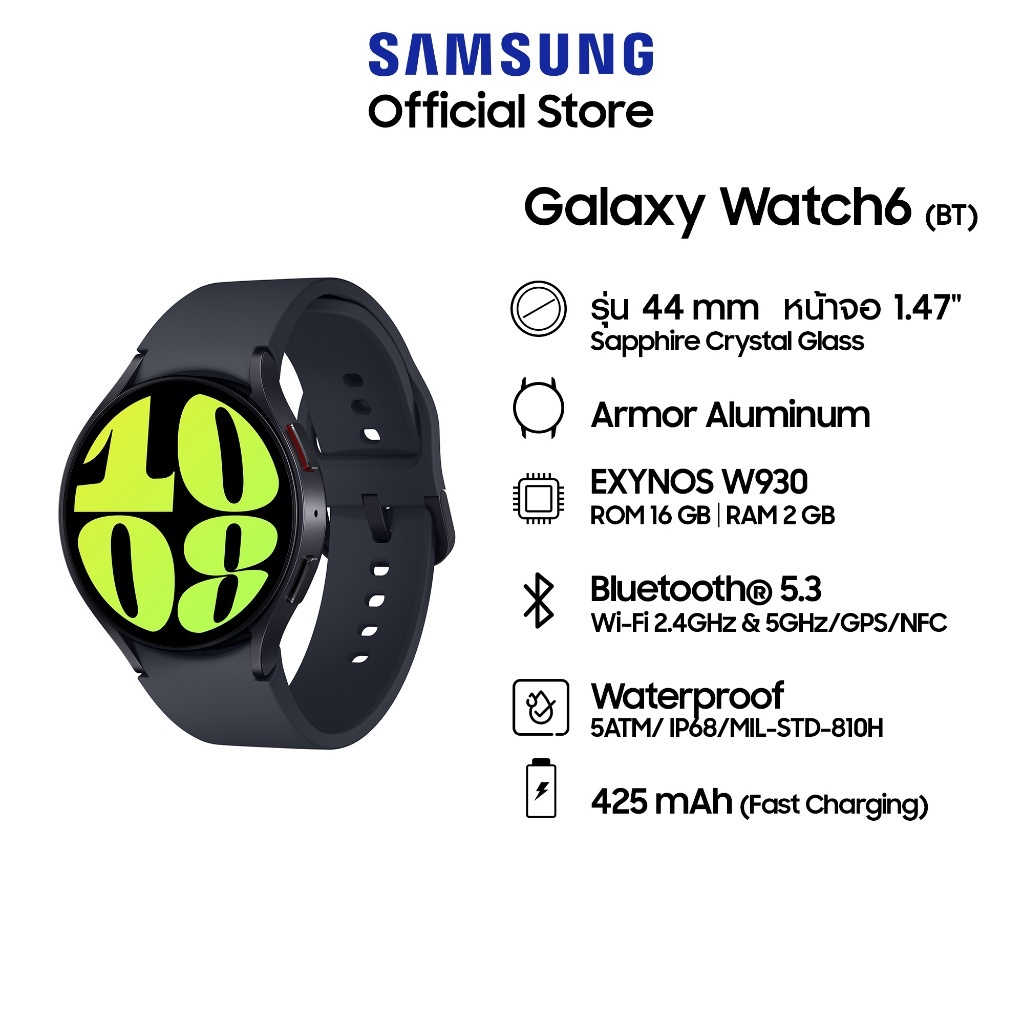 [ STOCK ] Samsung Galaxy Watch 6 44mm Round Aluminium Classic Watch ...