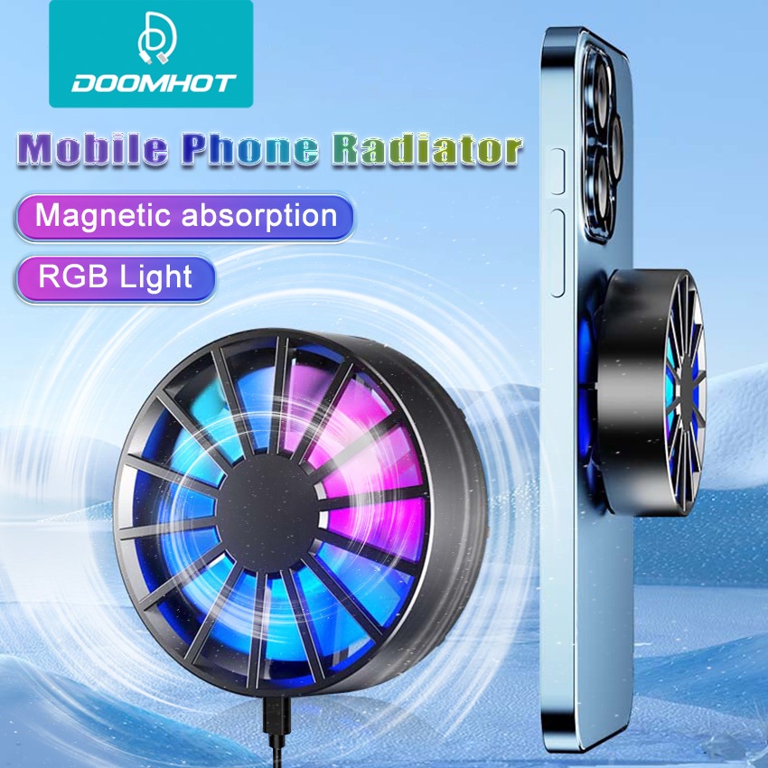 DoomHot Mobile Phone Radiator Portable Cooling Fan Game Mobile Phone ...