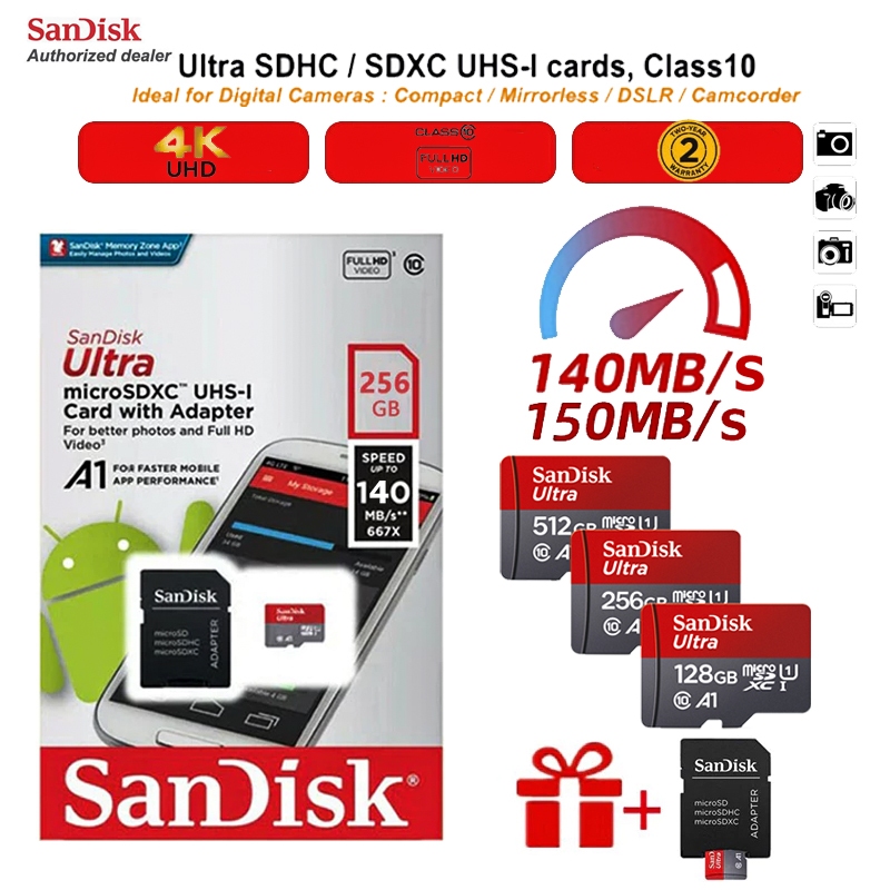Sandisk A1 Ultra Class10 Micro SD Card 128GB Memory Card Tarjeta A1 ...