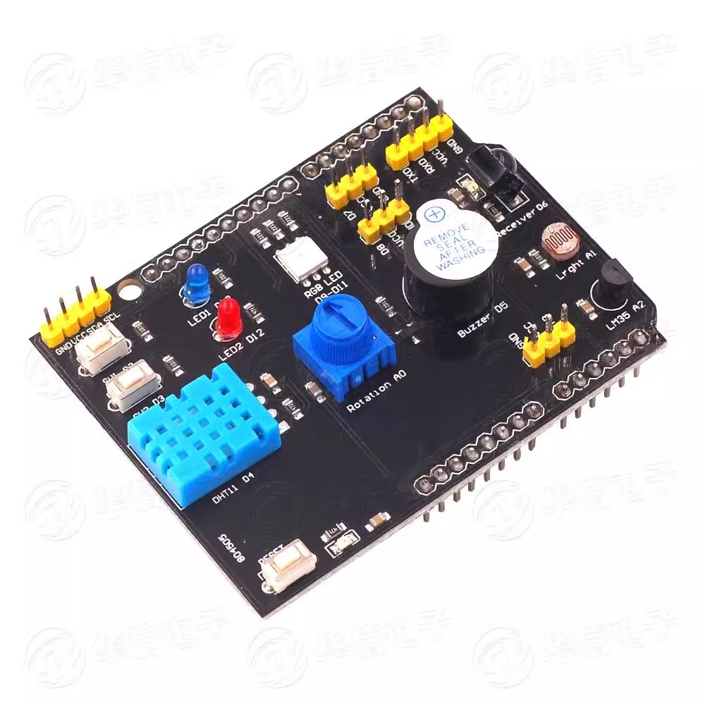9 in 1 Multi-Function Expansion Board DHT11 Temperature Humidity LM35 ...