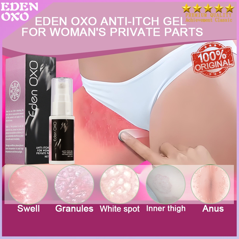 EDEN OXO Anti-Itch Gel for Women's Private Parts Relieve gynaecological symptoms Antibacterial ...