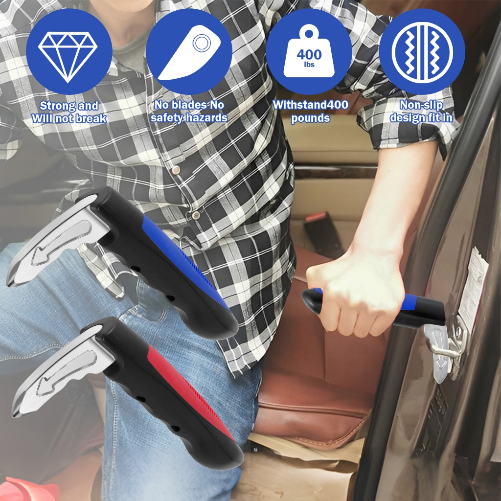 2Pcs Car Door Assist Handle 2 in 1 Multifunction Vehicle Support ...