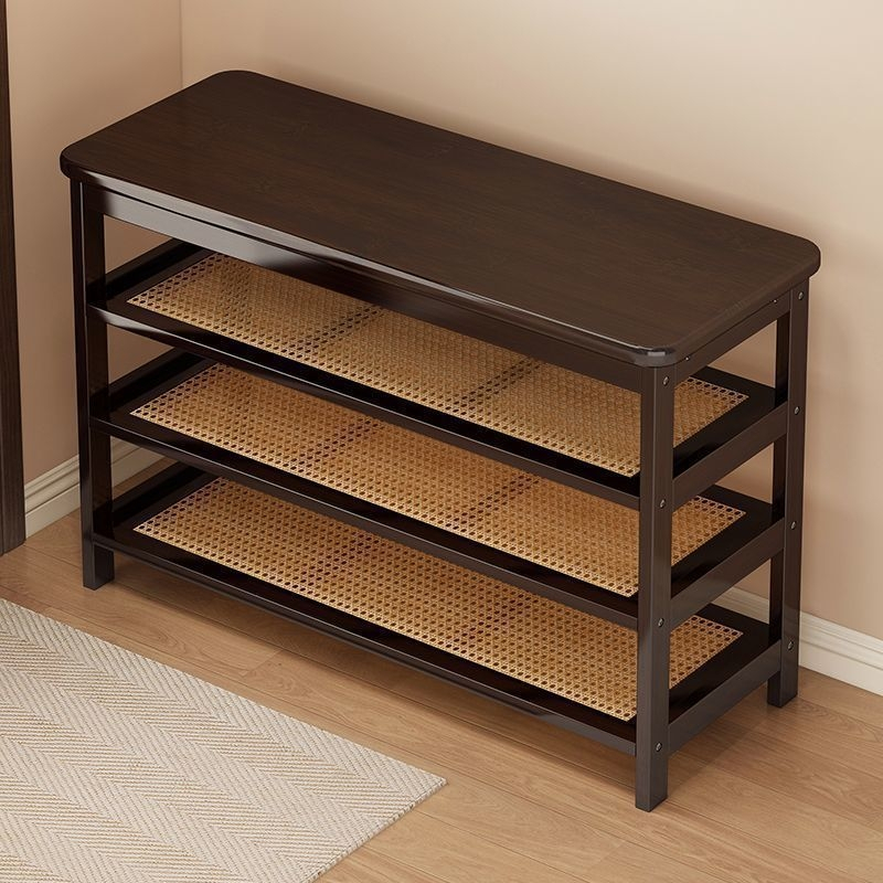 Shoe Rack Wooden Storage Benches Wood Free Standing Shoe Shelf for ...