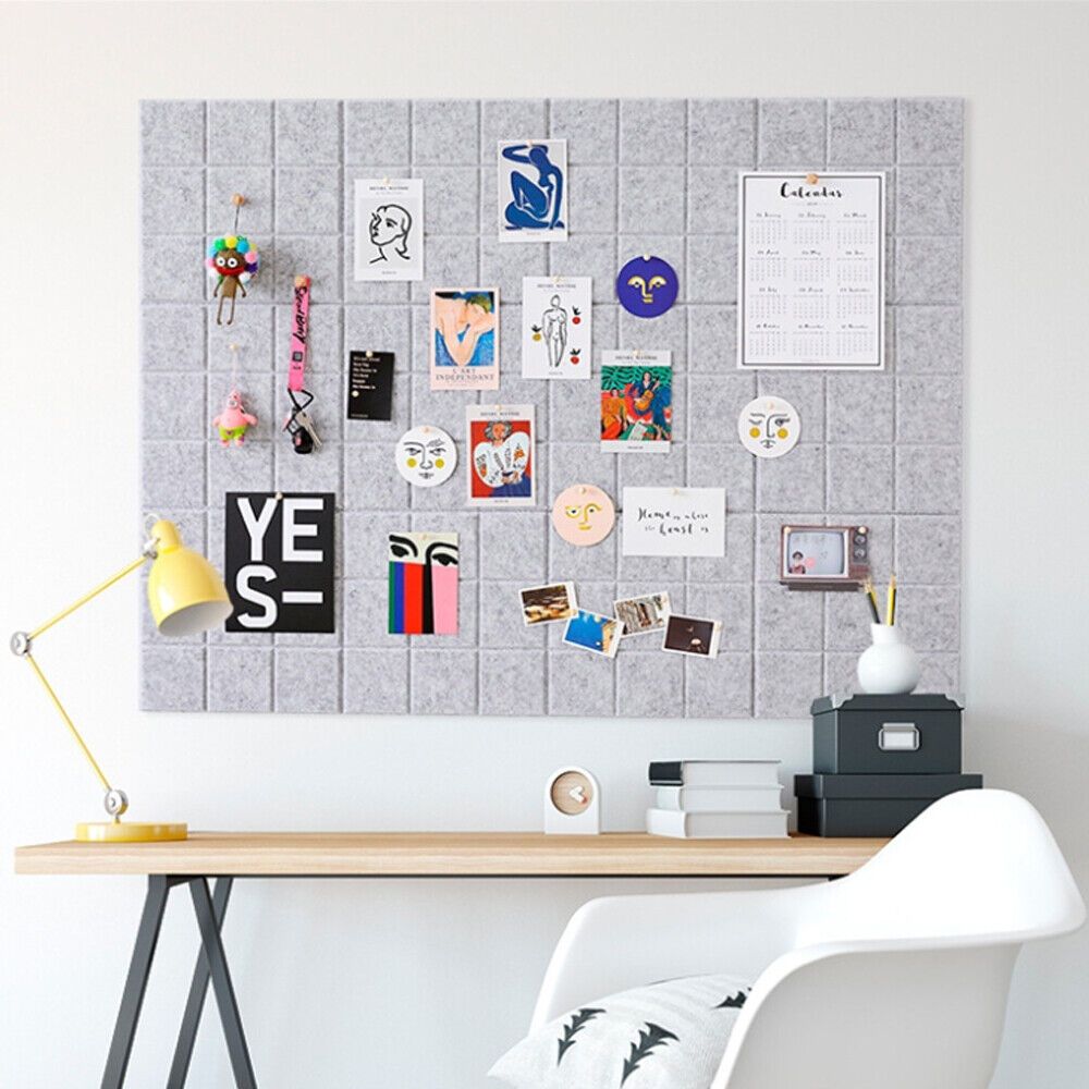 3 PECS Felt Pin Bulletin Memo Boards with Adhesive Tapes Photo Display ...