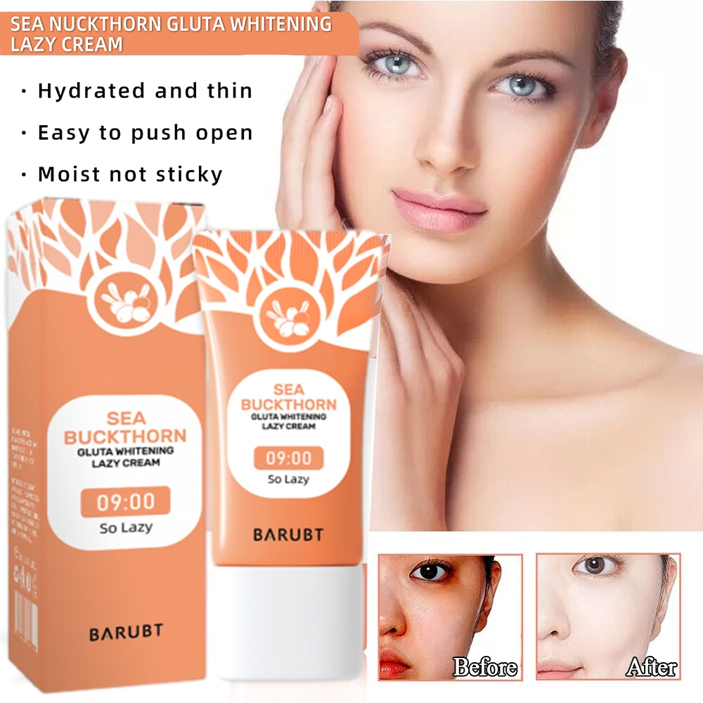 Sea Buckthorn Gluta Whitening Lazy Cream Set With Orange Enzymes ...