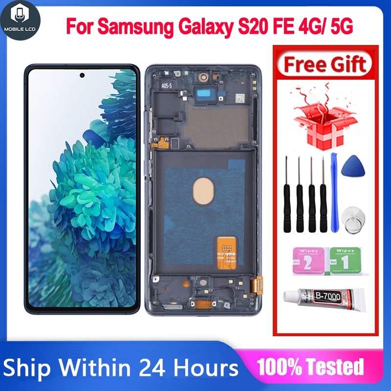 Original LCD For Samsung Galaxy S20 FE 4G/ 5G LCD Display Screen Touch Panel Digitizer | Shopee ...