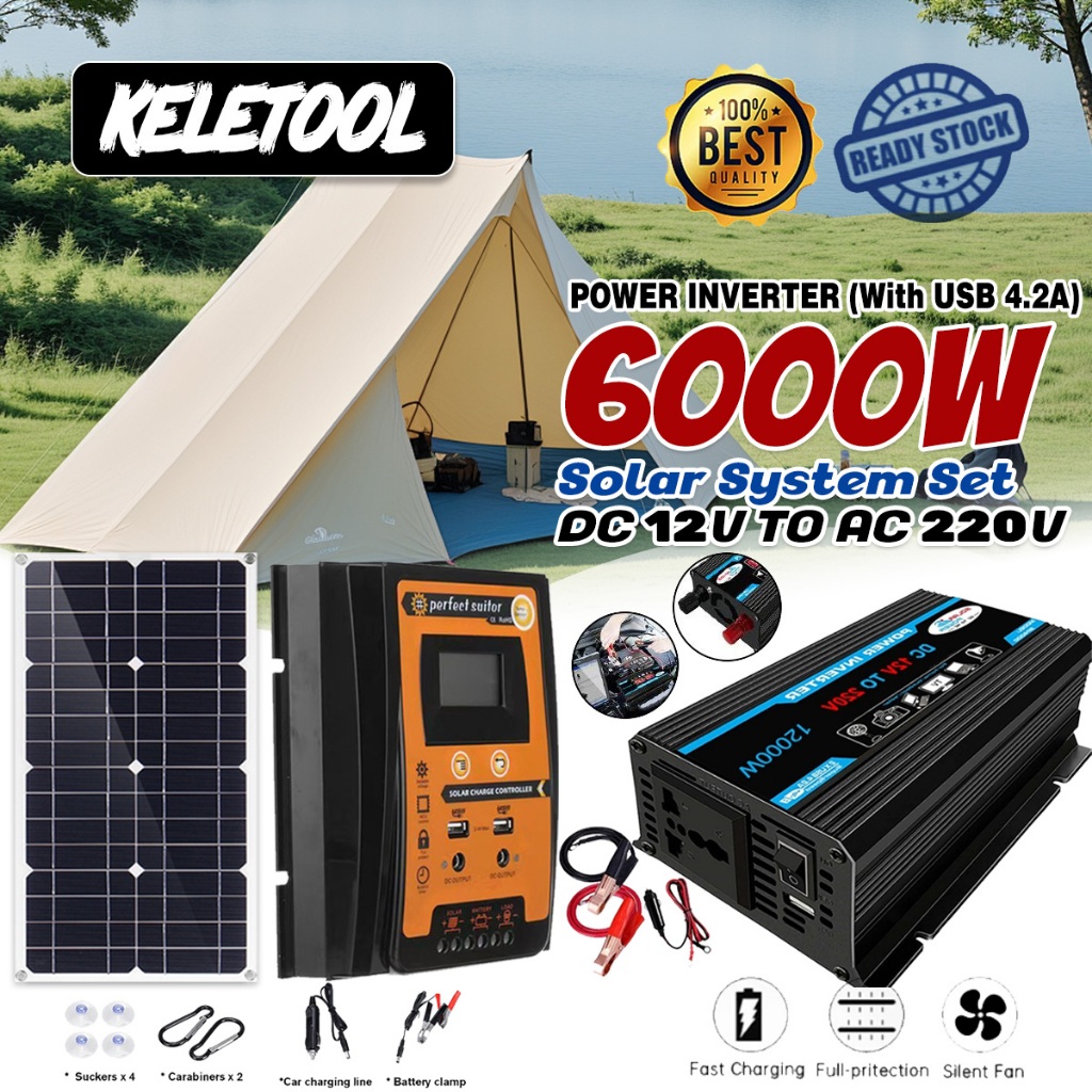 6000w 12V To 220V Car Inverter Home High-power Battery Electric Vehicle ...