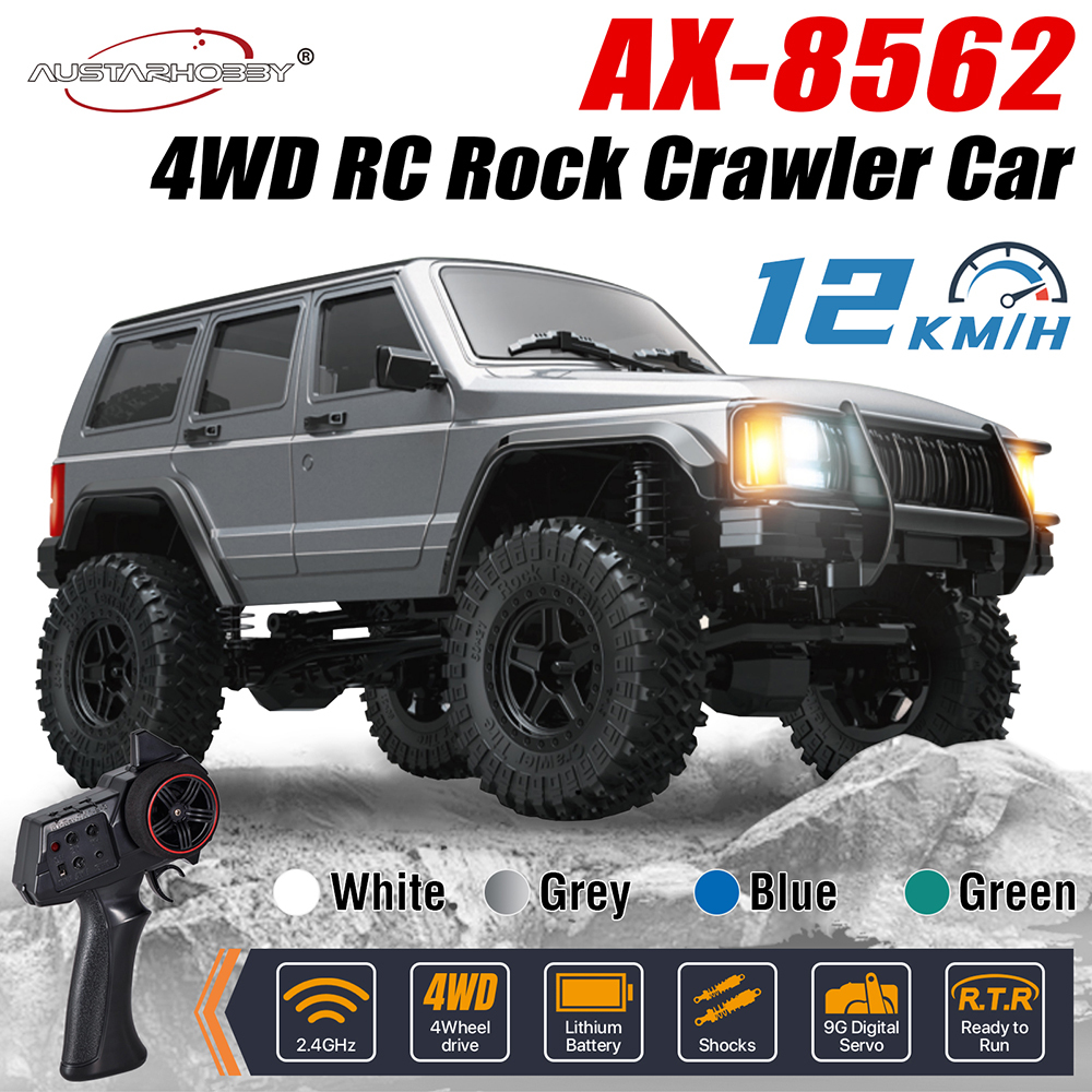 AUSTARHOBBY AX-8562 1/18 RC Car 4WD Rock Crawler Car 2.4G RC Remote Control Vehicle 20A 12KM/H ...