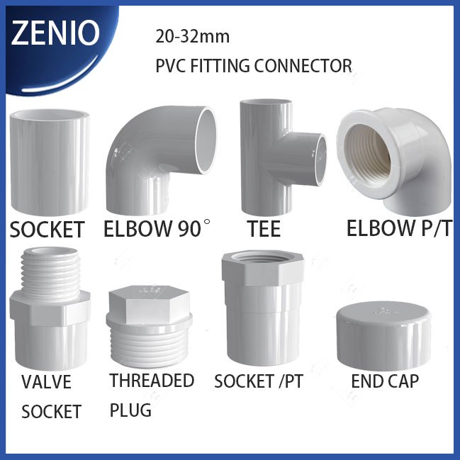 PVC water pipe connection joint plastic joint water pipe joint 20mm ...
