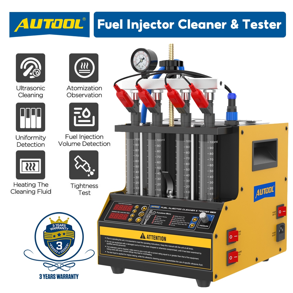 【Local Stock】AUTOOL CT160 Fuel Injector Cleaner Machine For Car Fuel ...