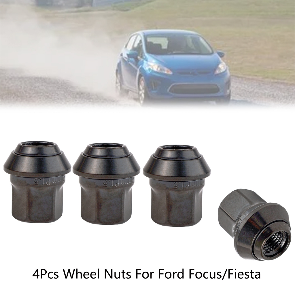 4PCS Alloy Steel Wheel Nuts 19MM Hex M12x1.5 For Ford Fiesta Focus Kuga ...