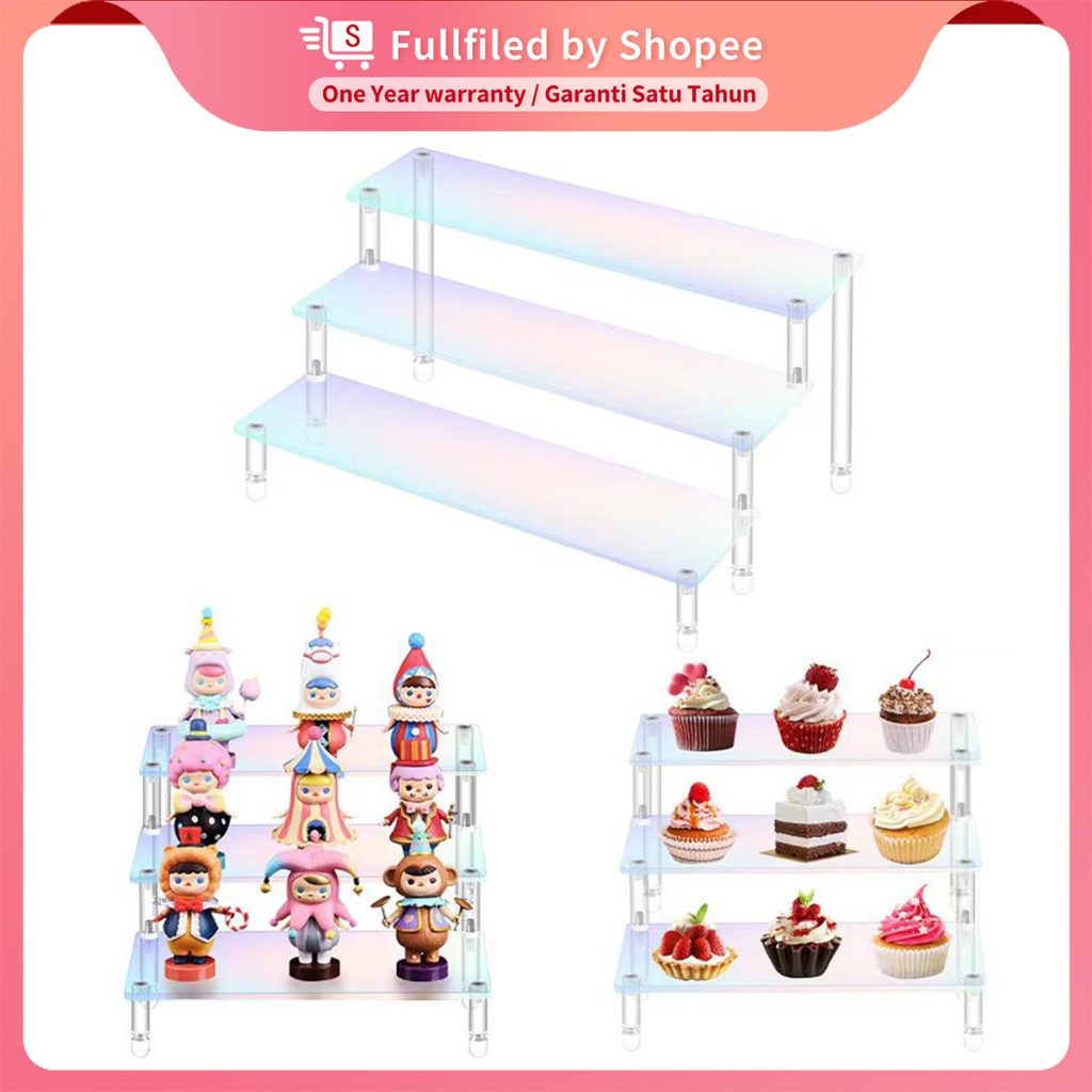 Acrylic Display Rack 3/4/5 Layer Cosmetic Shelf Nail Polish Display ...