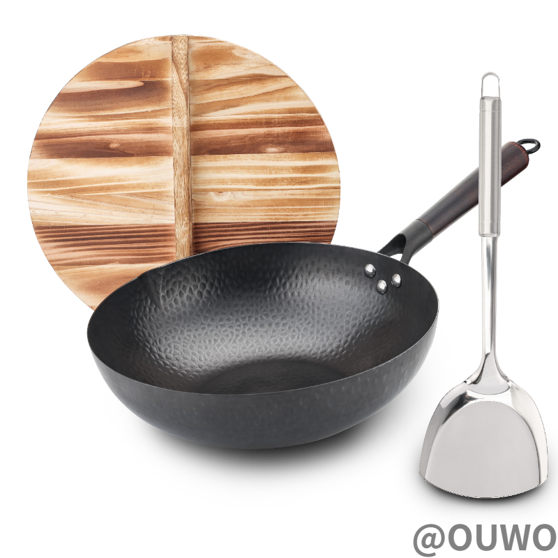 KORDISEN丨MY Ready Stock High Quality Pre-Seasoned Wok Carbon Steel wok ...