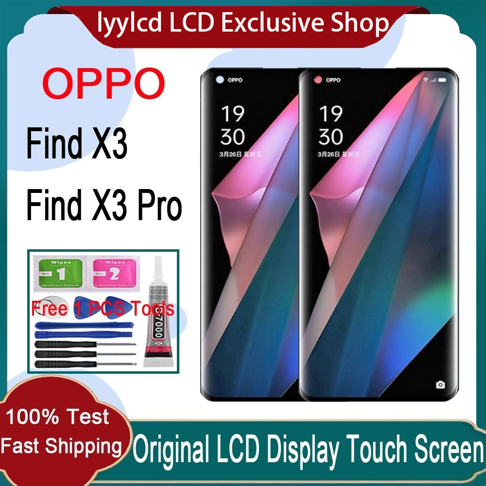 Original AMOLED OPPO Find X3 5G X3 Pro 5G LCD Display Touch Screen Replacement | Shopee Malaysia