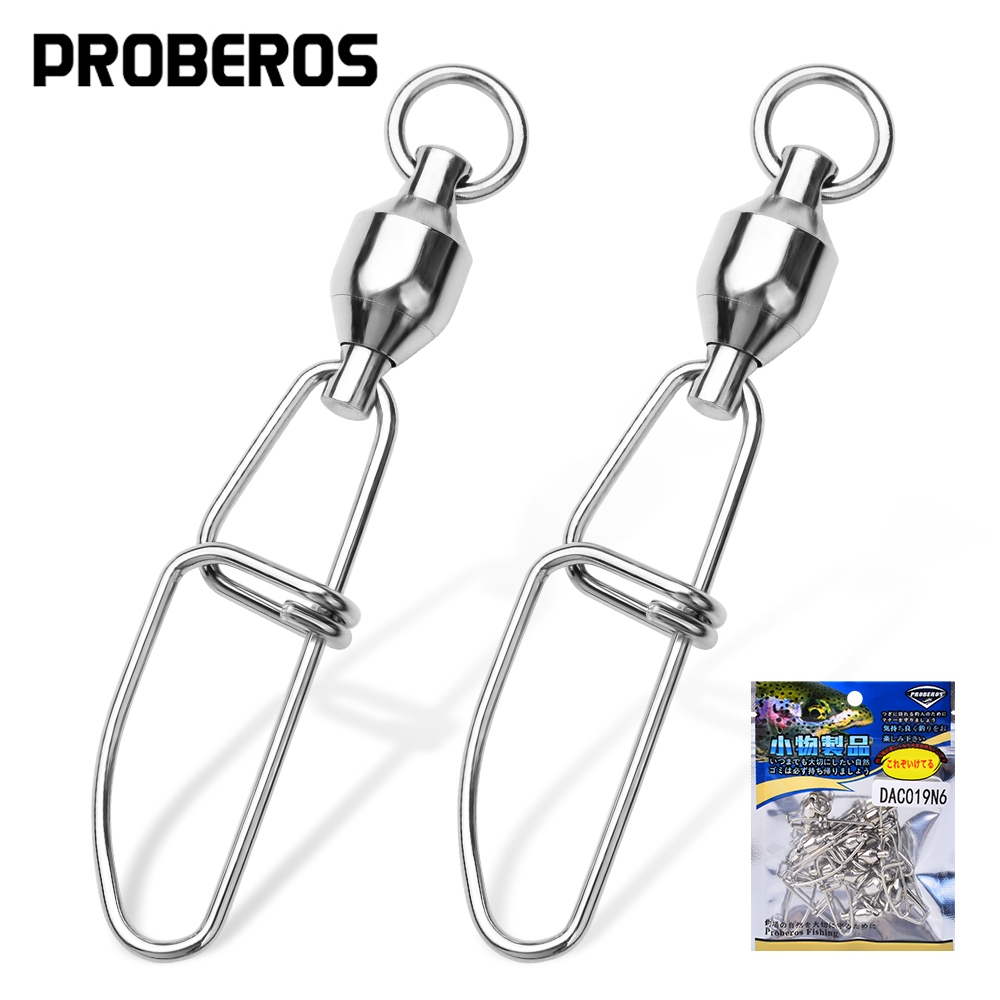 PROBEROS Heavy Duty Fishing Swivels - Stainless Steel Ball Bearing ...