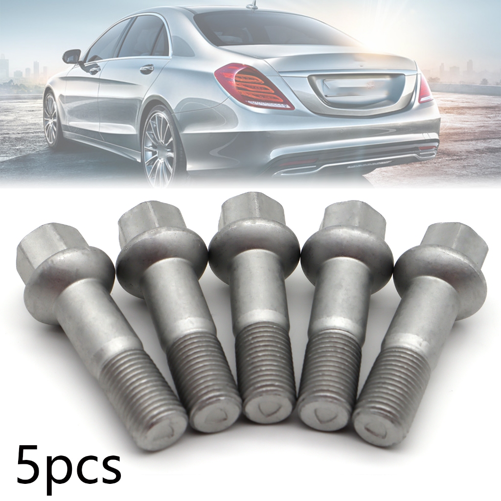 4PCS Mercedes-Benz Steel Car Wheel Lug Bolts Nut Screw Parts M14 X1.5 ...