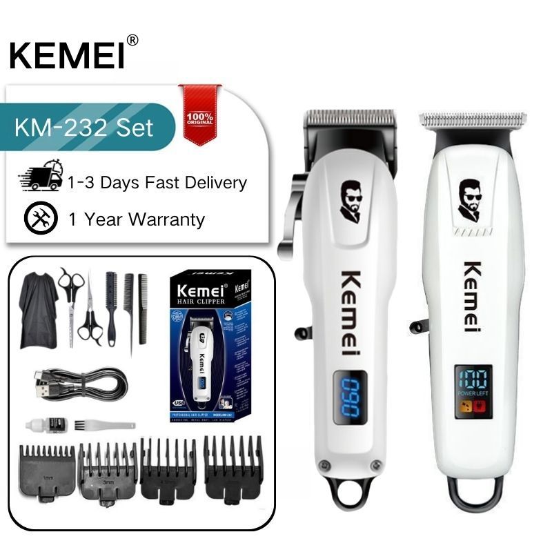 Kemei KM-232 Professional Men's Haircut Machine Cordless Hair Trimmer ...