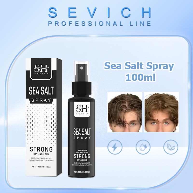 Sevich Sea Salt Spray For Hair Men 100ml Heatless Beachwaves Texture ...