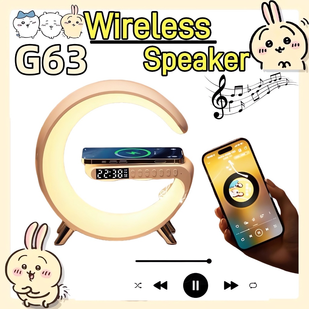 G63 bluetooth speaker 15w RGB Atmosphere Lamp Wireless Charger Charger ...