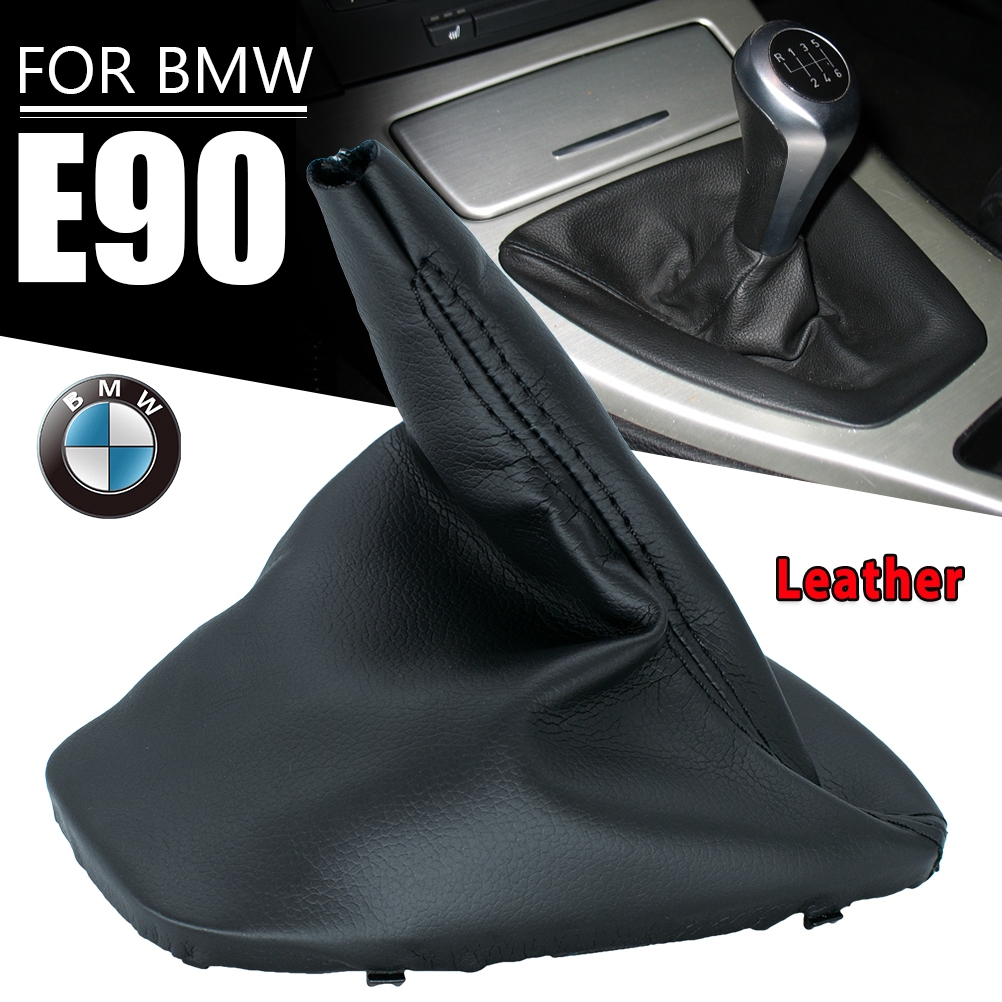 For BMW E90 E91 E92 E93 Car Gear Shift Knob Gaiter Boot PU Leather ...