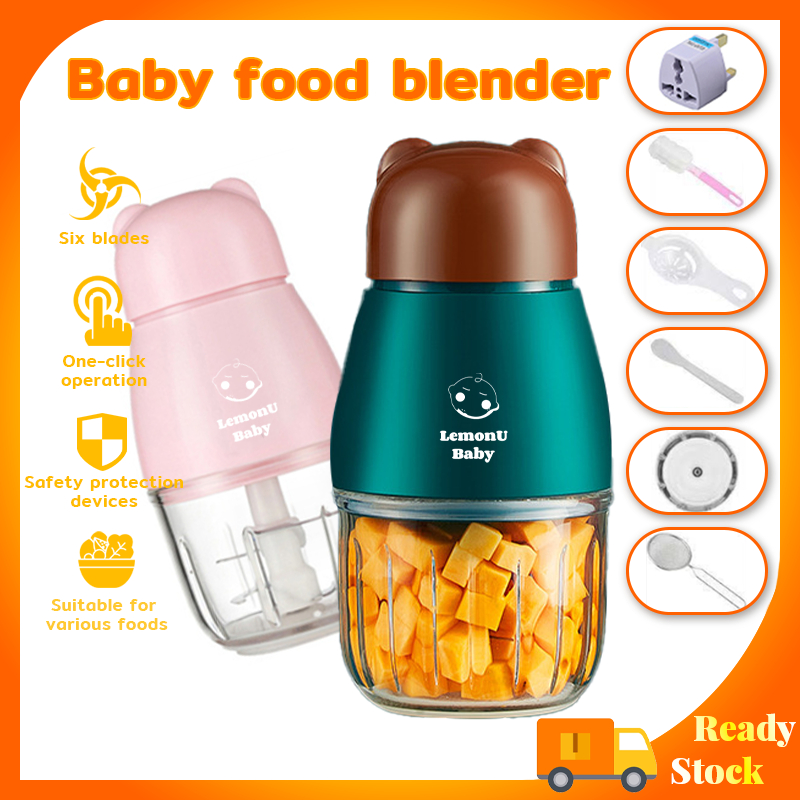 【Ready Stock】8 Gifts Baby Mini blender Electric Baby Food Grinder ...