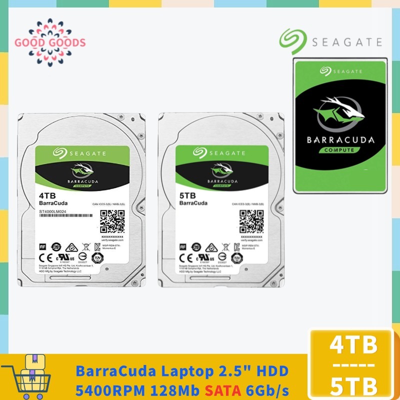 Seagate 4TB 5TB ST4000LM024/ST5000LM000 BarraCuda 5400 RPM 128MB Cache ...