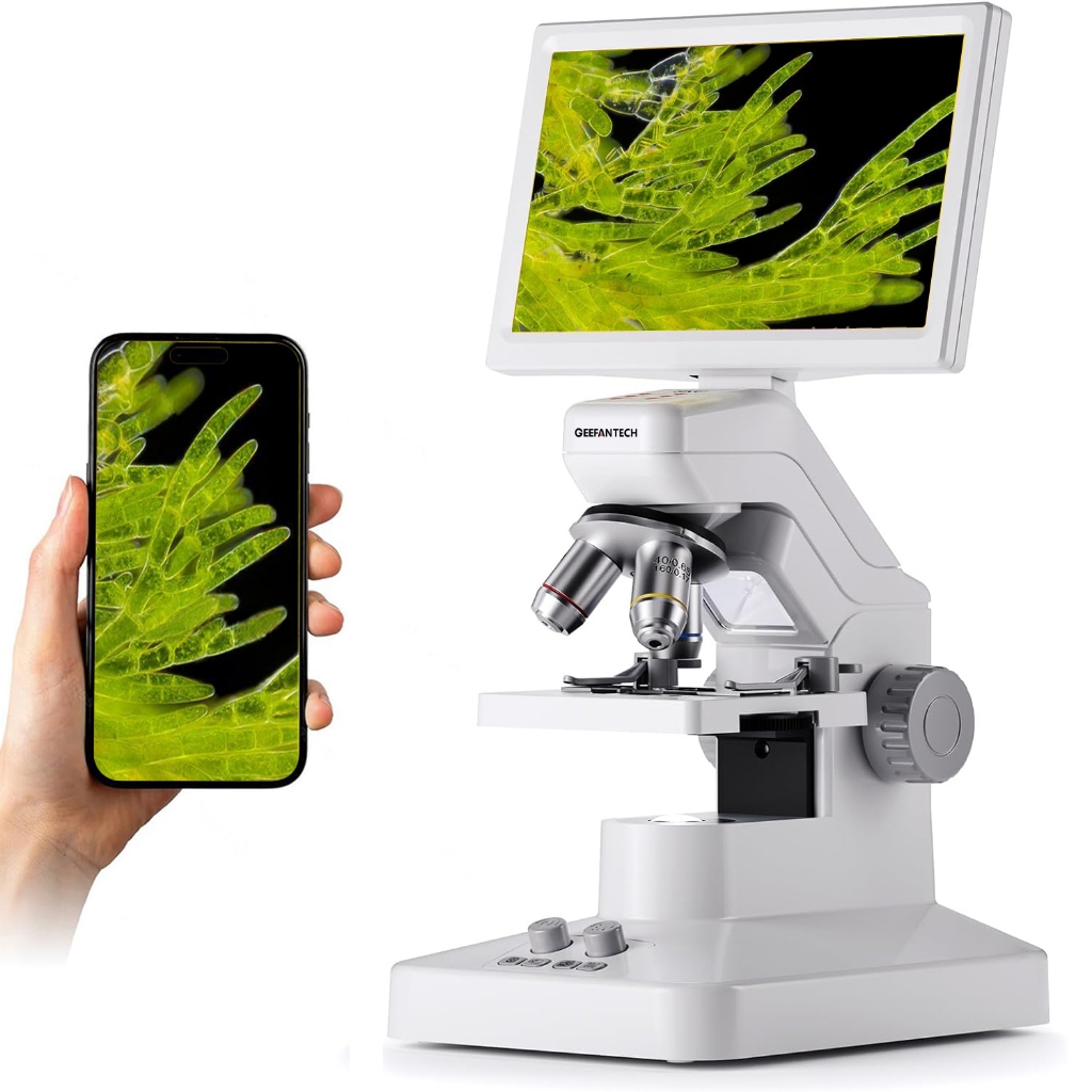 7 inch Ultra HD Biological Microscope WIFI TV PC connectable ...