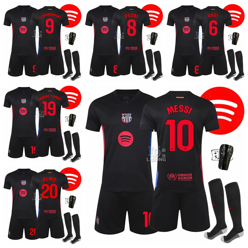 2024-25 Season Barcelona Away Football Adult Kids Jersey Gavi Pedri ...