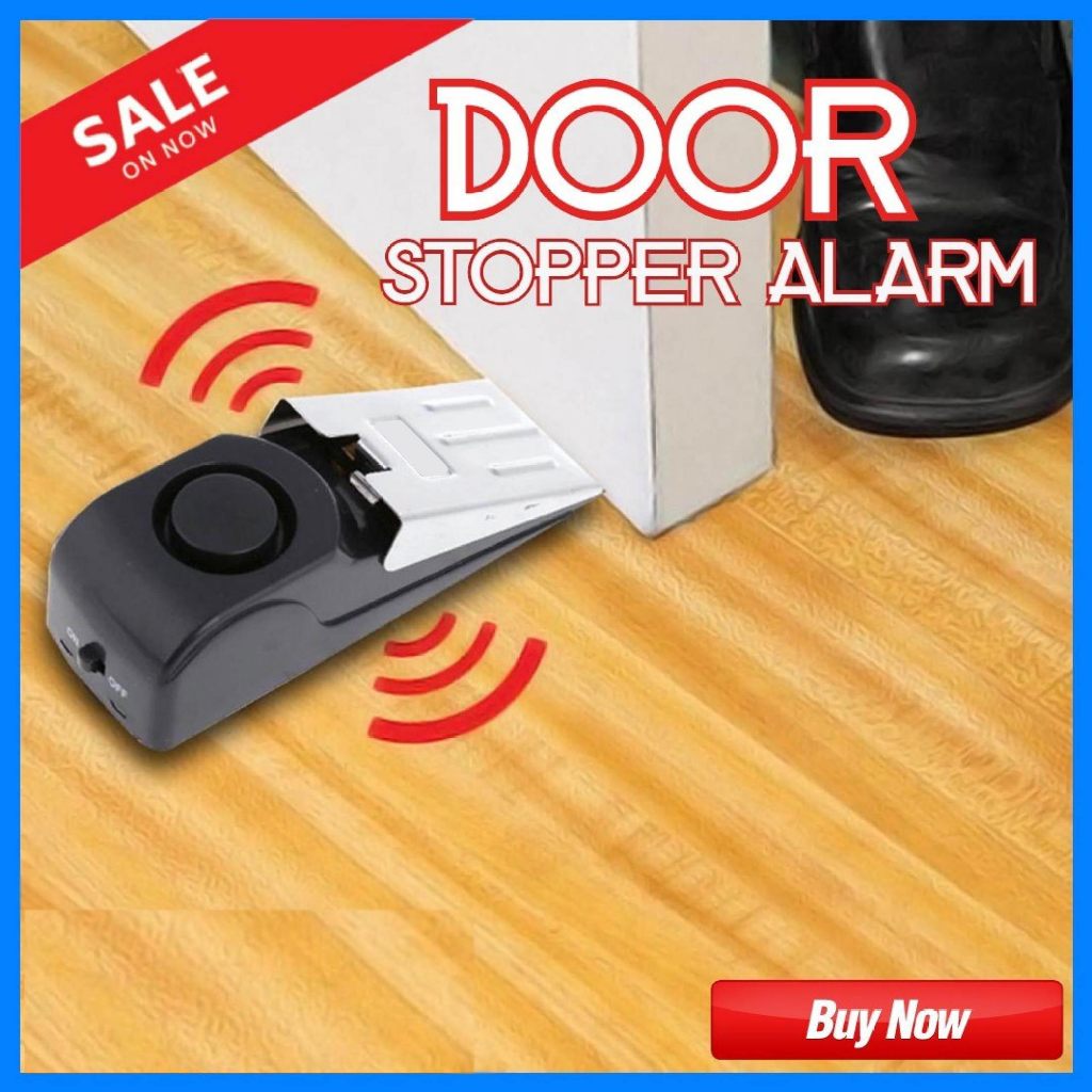 Door Stop Alarm Stopper Security Alarm Wedge with 120dB Loud Wedge ...
