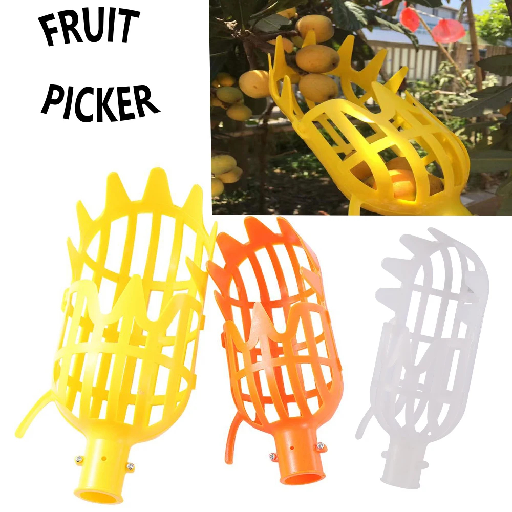 1Pc Garden Basket Fruit Picker Head Multi-Color Plastic Fruit Picking ...