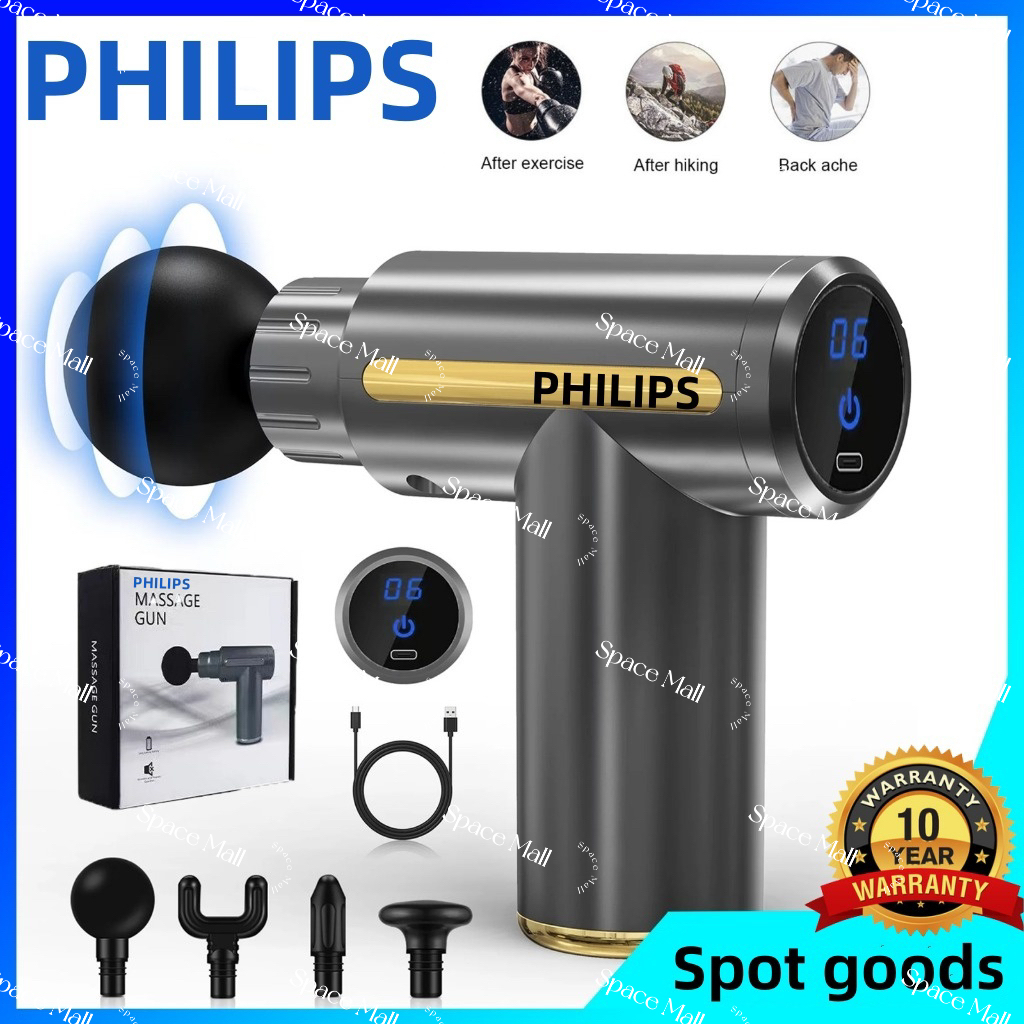 [Malaysia Spot] 100% original *Phi-lips* mini fascia massage gun small ...