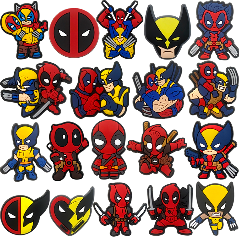 Deadpool and Wolverine Shoe Charms charms for Girls Boys Women ...